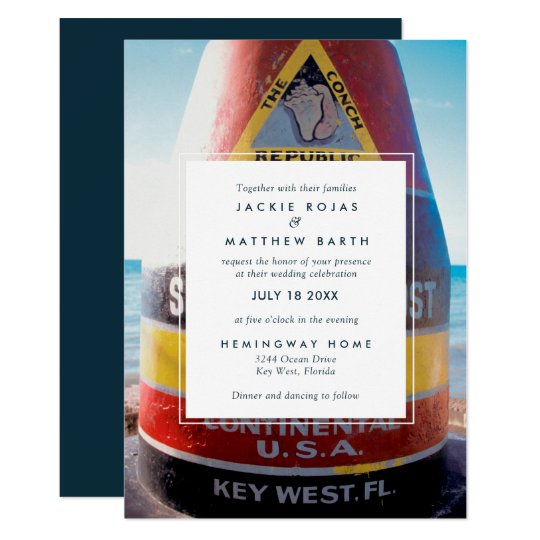 Key West Florida Beach Wedding Invitation | Zazzle.com