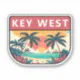 Key West Florida Retro Emblem Sticker | Zazzle