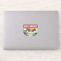 Key West Florida Retro Emblem Sticker | Zazzle