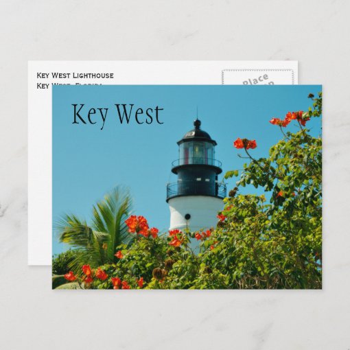 Key West Lighthouse, Key West, Florida Postcard | Zazzle