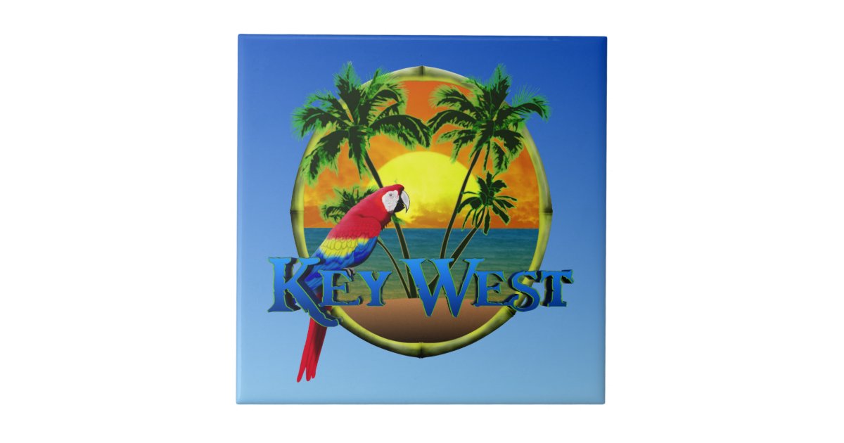 Key West Sunset Ceramic Tile | Zazzle
