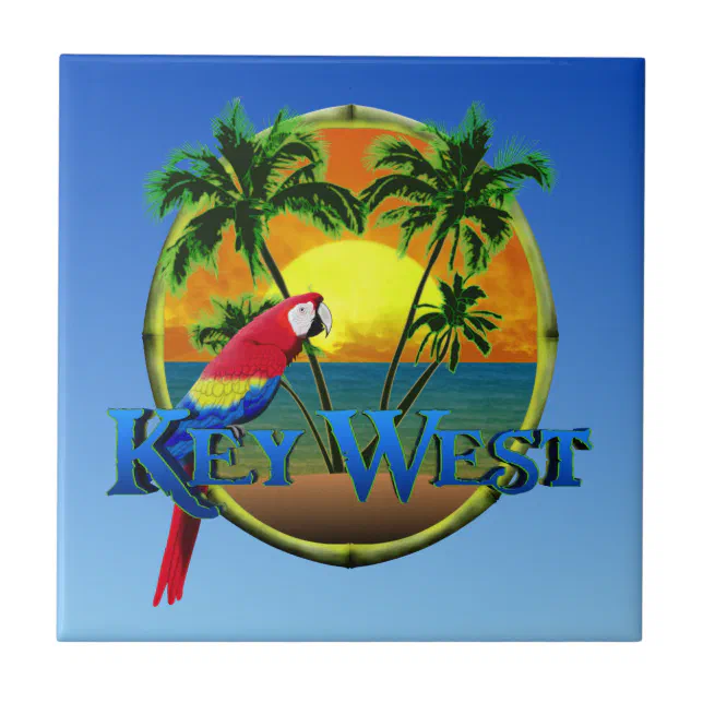 Key West Sunset Ceramic Tile | Zazzle