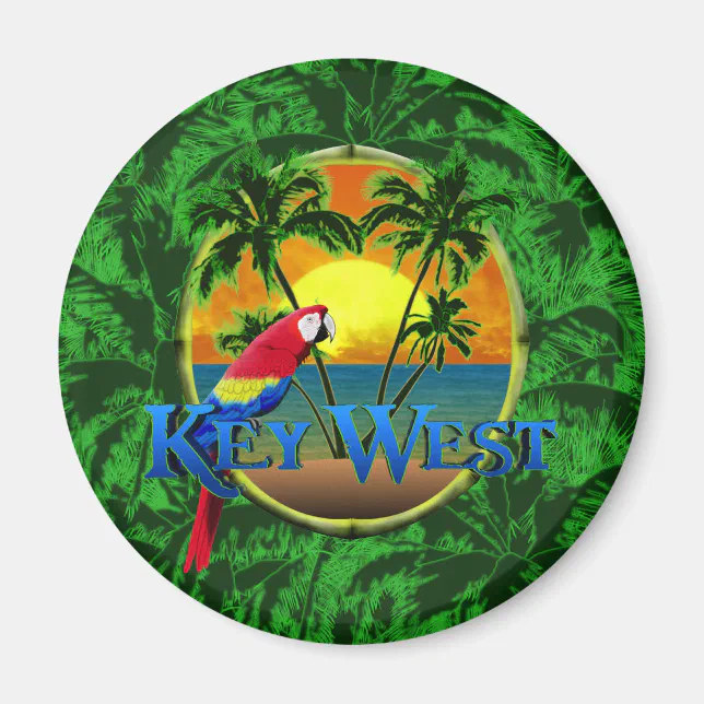 Key West Sunset Magnet | Zazzle