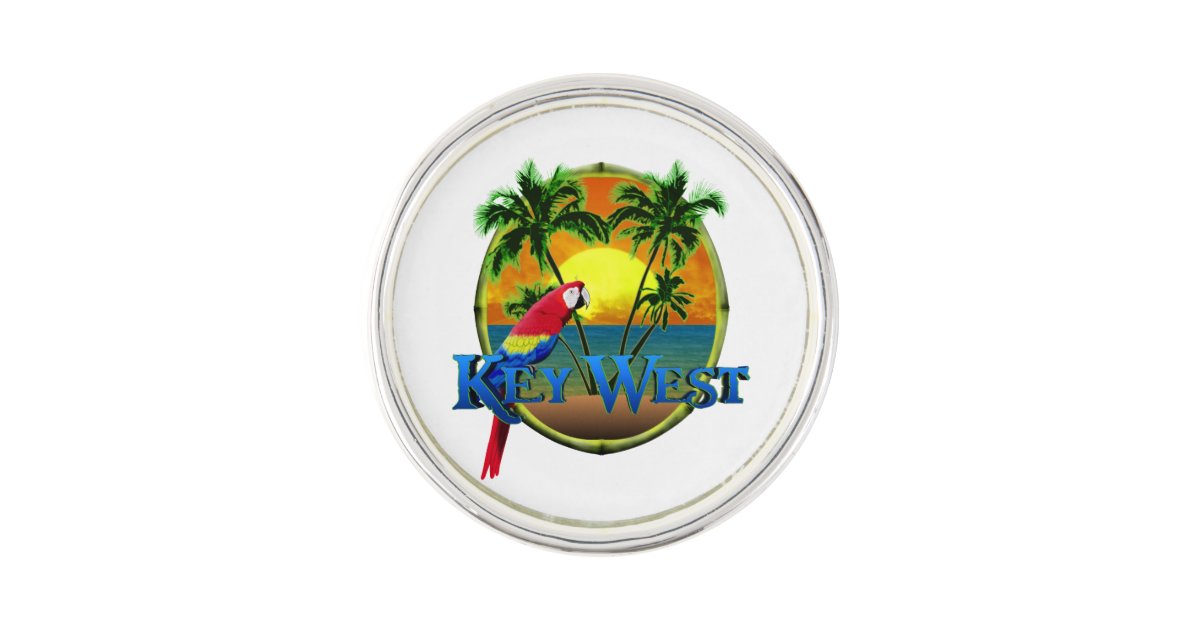 Key West Sunset Pin | Zazzle