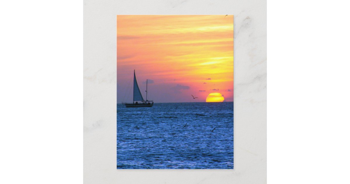 Key West Sunset Postcard | Zazzle