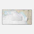 Key West to the Mississippi River Nautical Chart Desk Mat | Zazzle