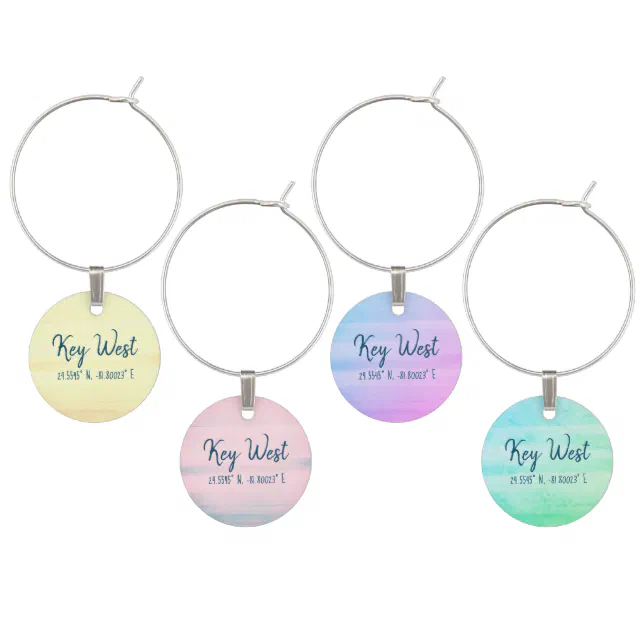Key West Wine Charms | Zazzle