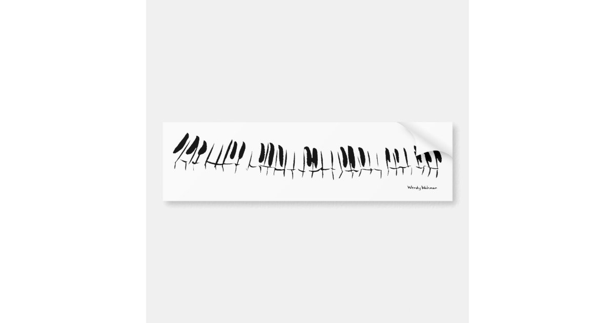 Keyboard Bumper Sticker | Zazzle