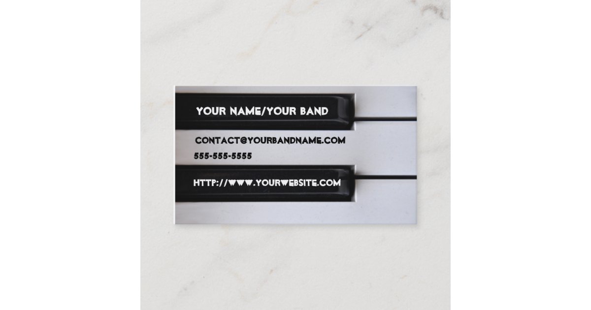 Keyboard Business Card | Zazzle