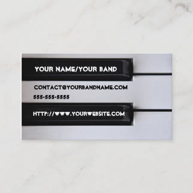 Keyboard Business Card | Zazzle