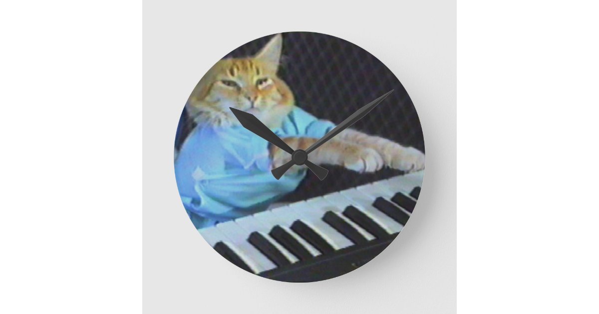 Keyboard Cat Clock Time! | Zazzle