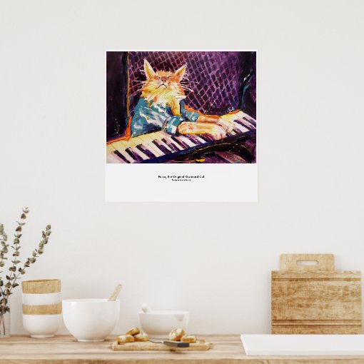 keyboard Cat Color Poster | Zazzle
