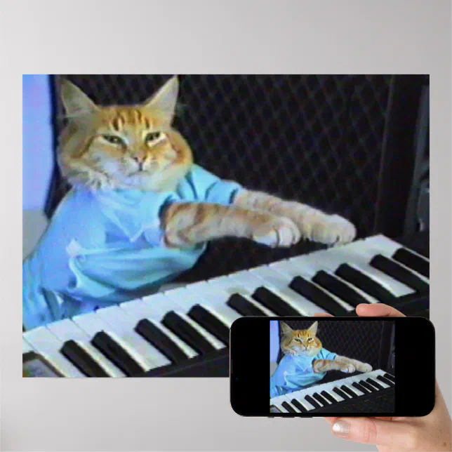 Keyboard Cat Wall Poster! Poster | Zazzle