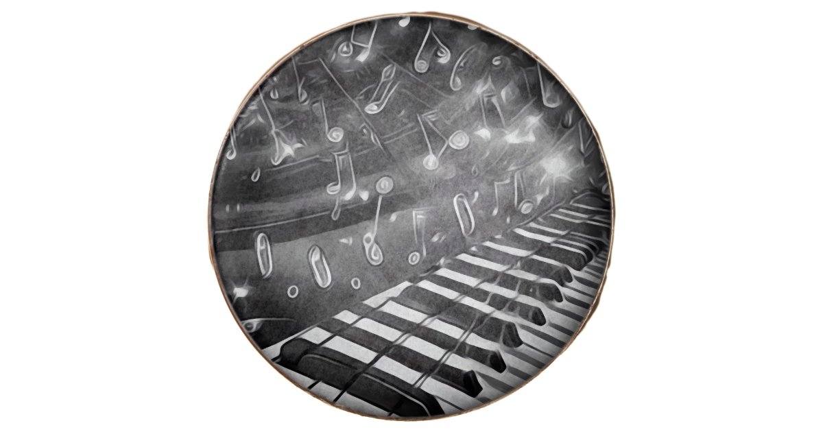 Keyboard & Glowing Music Notes Chocolate Covered Oreo | Zazzle