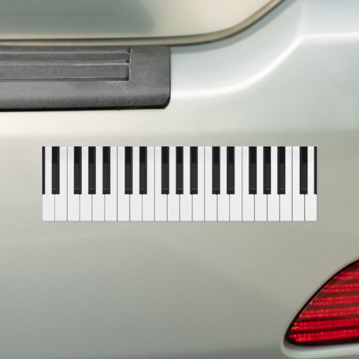Keyboard / Piano Keys Bumper Sticker | Zazzle