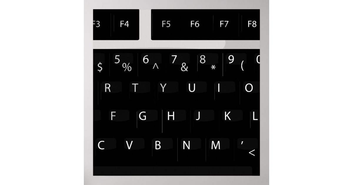 Keyboard Poster | Zazzle