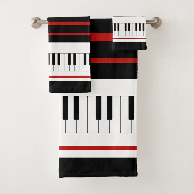 Keyboard Serenade Bath Towel Set | Zazzle