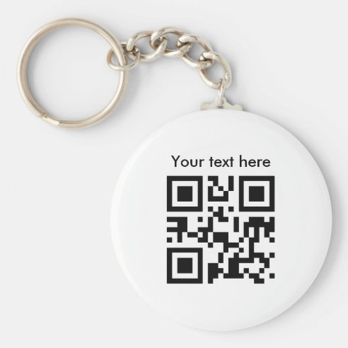 Qr Code Keychains - No Minimum Quantity | Zazzle