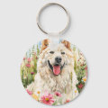 Keychain – Samoyed Watercolor Dog Bag Charm | Zazzle