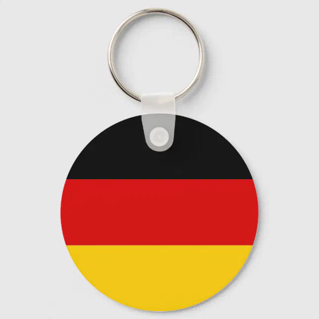 Keychain with Flag of Germany | Zazzle