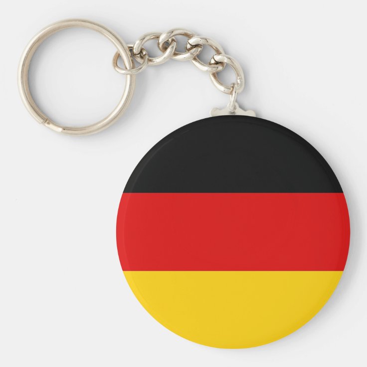 Keychain with Flag of Germany | Zazzle