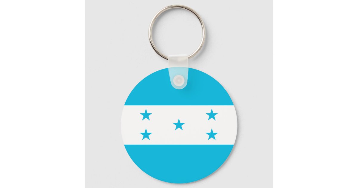 Keychain with Flag of Honduras | Zazzle