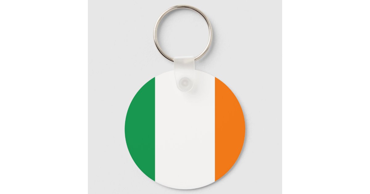 Keychain with Flag of Ireland | Zazzle