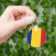 Keychain with Flag of Romania | Zazzle
