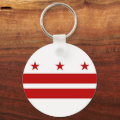 Keychain with Flag of Washington DC | Zazzle