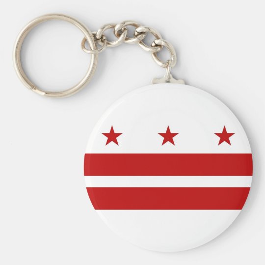 Keychain with Flag of Washington DC | Zazzle.com