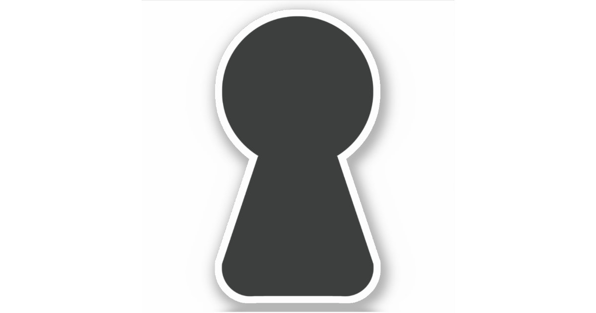 KEYHOLE STICKER | Zazzle