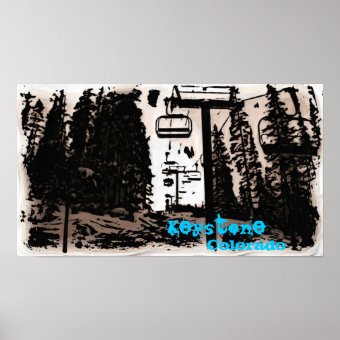 Keystone Colorado deco poster | Zazzle