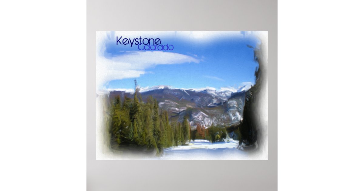 Keystone Colorado paint poster | Zazzle
