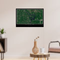 Keystone Lake Oklahoma From Space Satellite Map Poster | Zazzle
