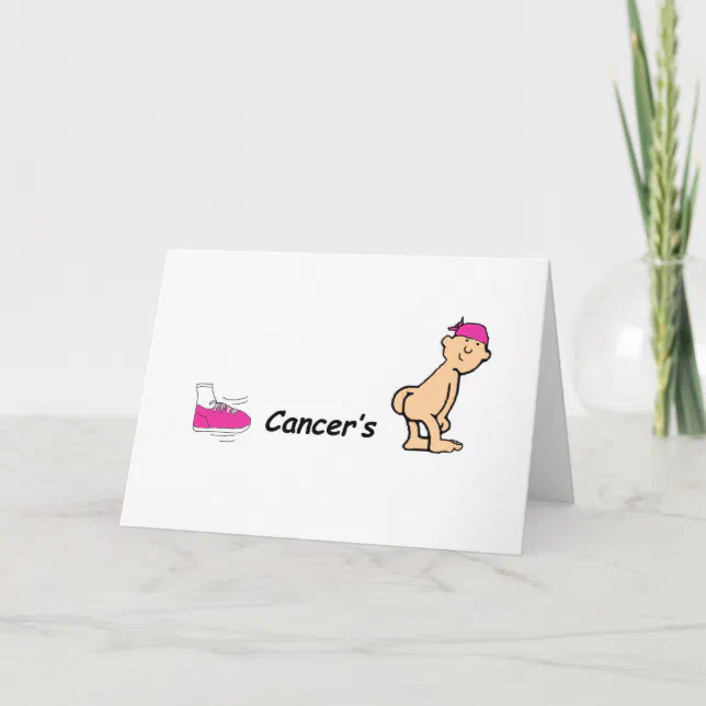 kick cancers butt card | Zazzle