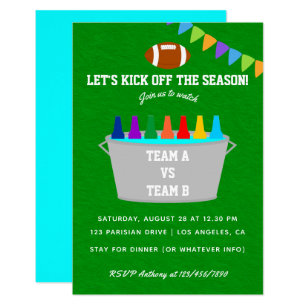 Kick Off Party Invitations | Zazzle