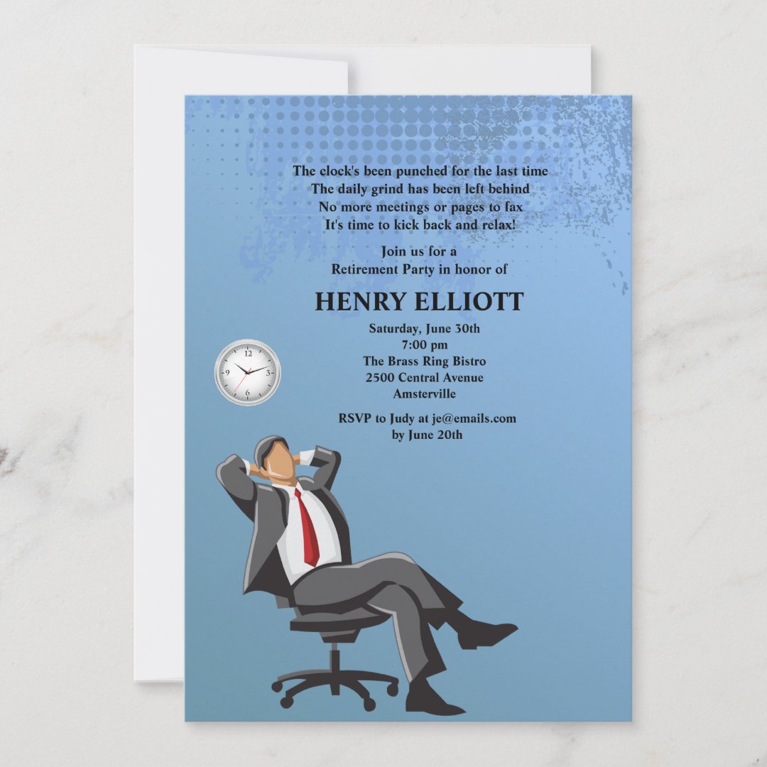 Kick up your Feet Retirement Party Invitation | Zazzle