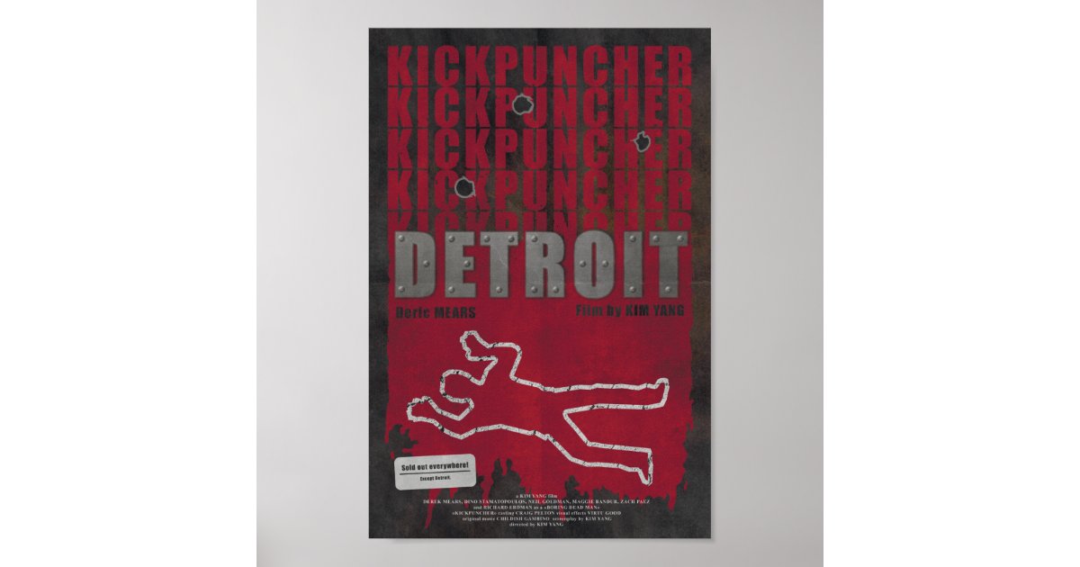 Kickpuncher: Detroit Poster | Zazzle