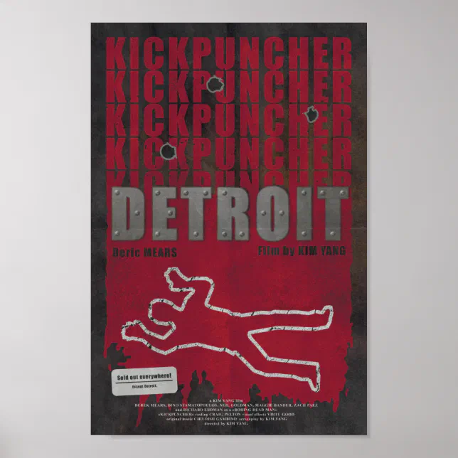 Kickpuncher: Detroit Poster | Zazzle