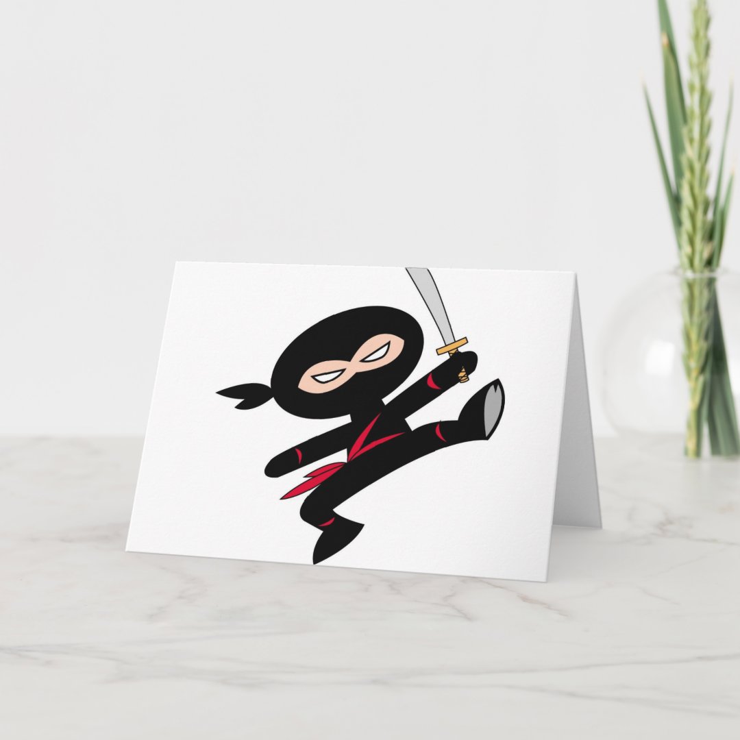 KID NINJA! CARD | Zazzle