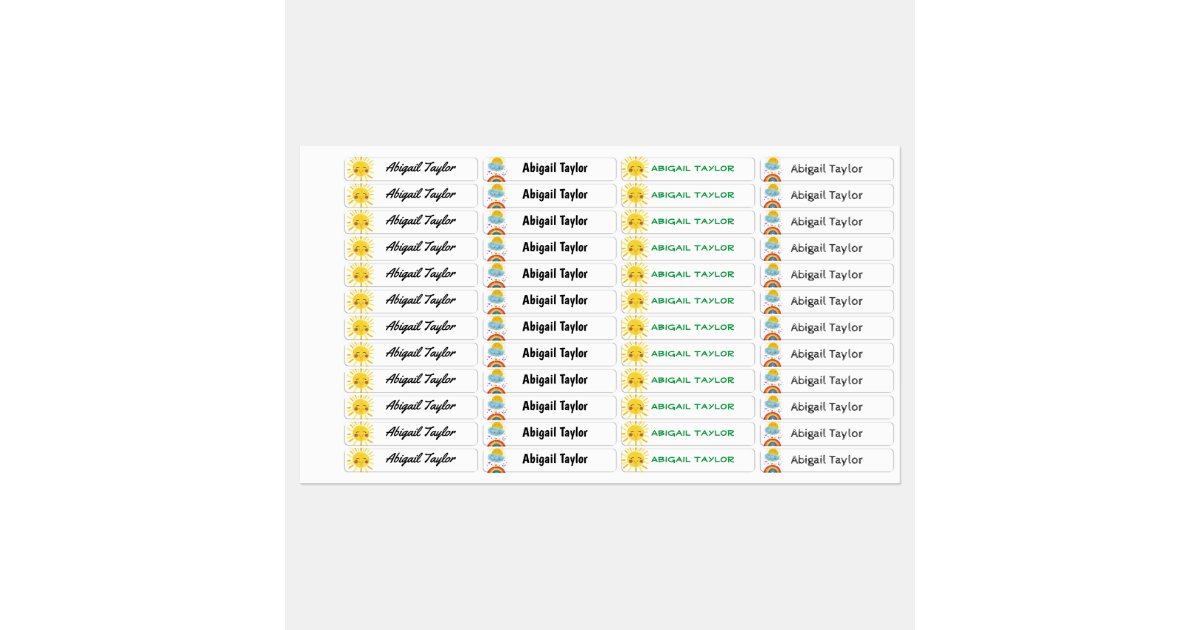 Kid school label | Zazzle