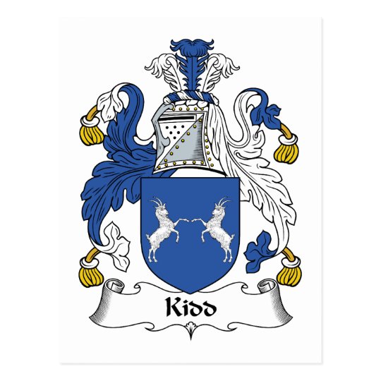 Kidd Family Crest Postcard | Zazzle.com