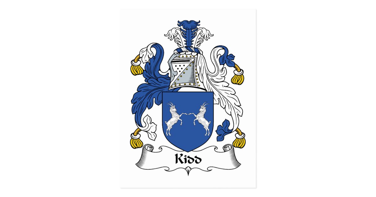 Kidd Family Crest Postcard | Zazzle.com