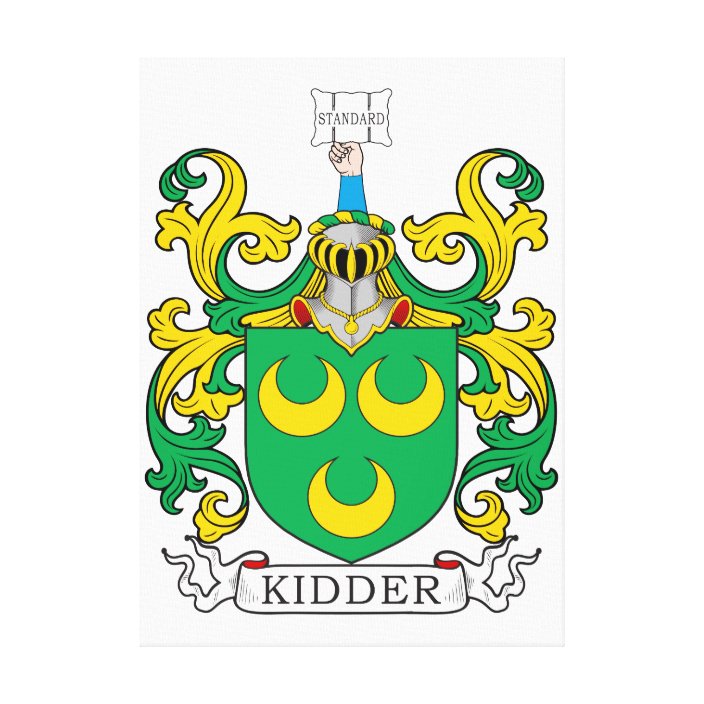 Kidder Family Crest Canvas Print | Zazzle.com
