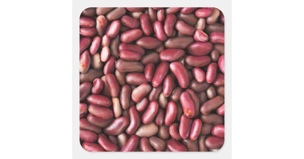Kidney beans Square Sticker | Zazzle