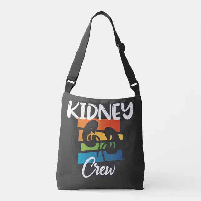 Kidney Crew Dialysis Nurse Nephrology Kidney Squad Crossbody Bag | Zazzle