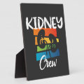 Kidney Crew Dialysis Nurse Nephrology Kidney Squad Plaque | Zazzle