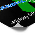 Kidney Disease Awareness Dialysis Transplant Patie Poster | Zazzle