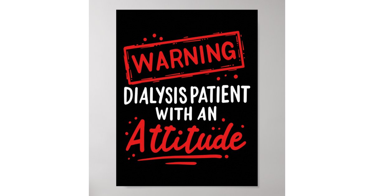 Kidney Disease Gift For Dialysis Patients Warrior Poster | Zazzle