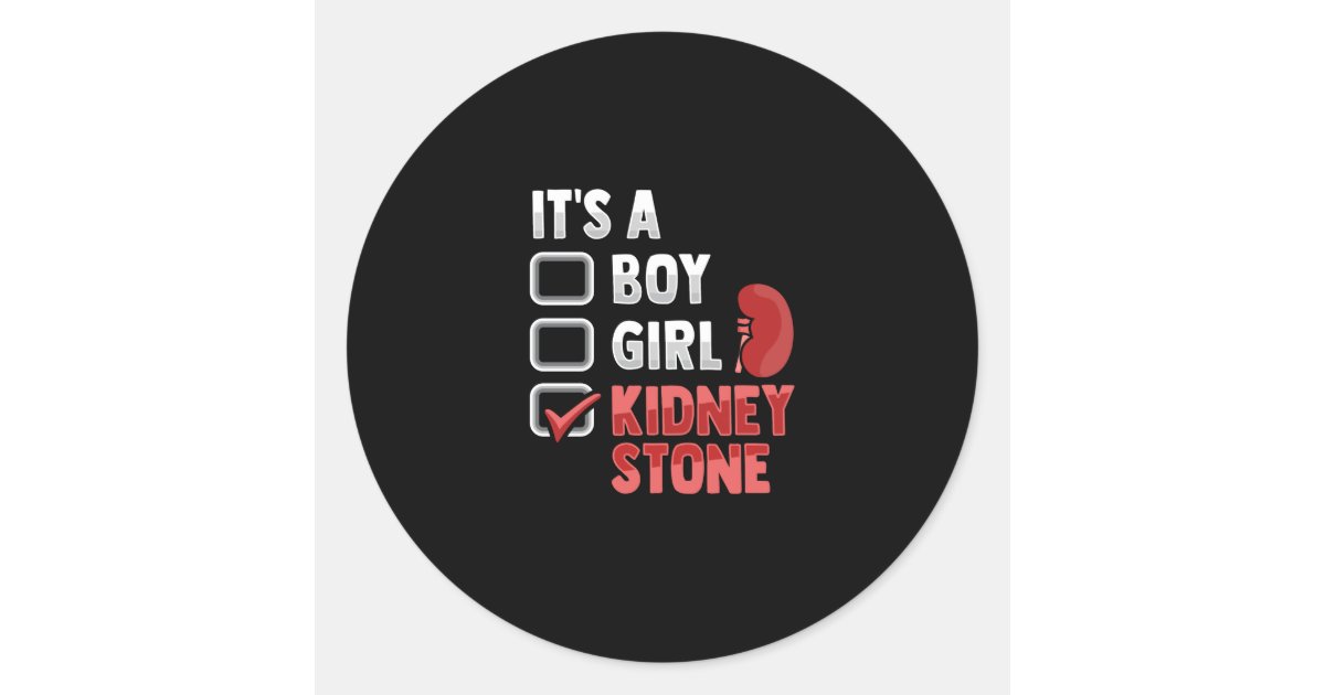 Kidney Stone Surgery Recovery Classic Round Sticker | Zazzle
